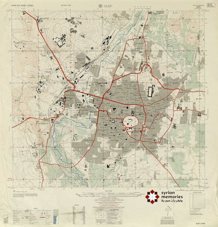1958 Damascus and Aleppo Detailed Maps – syrian memories